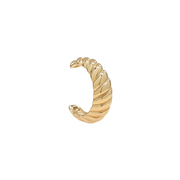 Jewelry | Gold Over Sterling Silver Croissant Ear Cuff | Poshmark